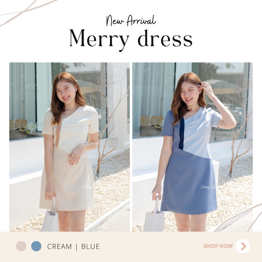 Merry dress (classy_chapters) | Shopee Thailand