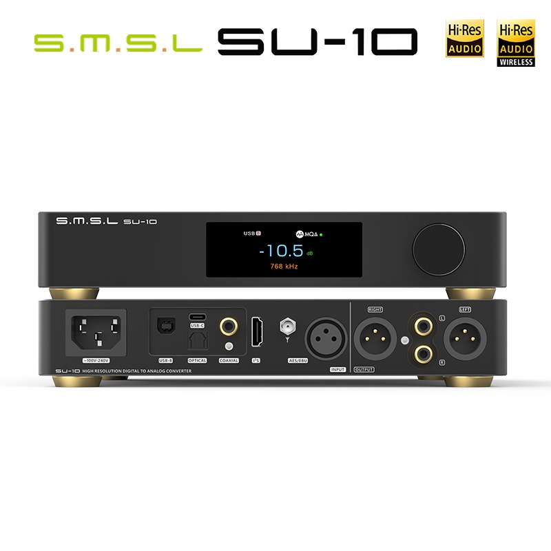 Smsl SU-10 SU10 MQA ชิปถอดรหัสเสียง ประสิทธิภาพสูง DAC คู่ ES9038PRO ...