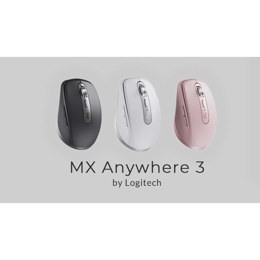 MOUSE LOGITECH MX ANYWHERE 3 Wireless Mouse (เมาส์ไร้สาย บลูทูธ USB-C) - Rose | Shopee Thailand