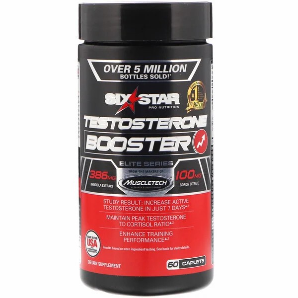 Muscletech, Six Star, Elite Series, Testosterone Booster, 60 Caplets ...