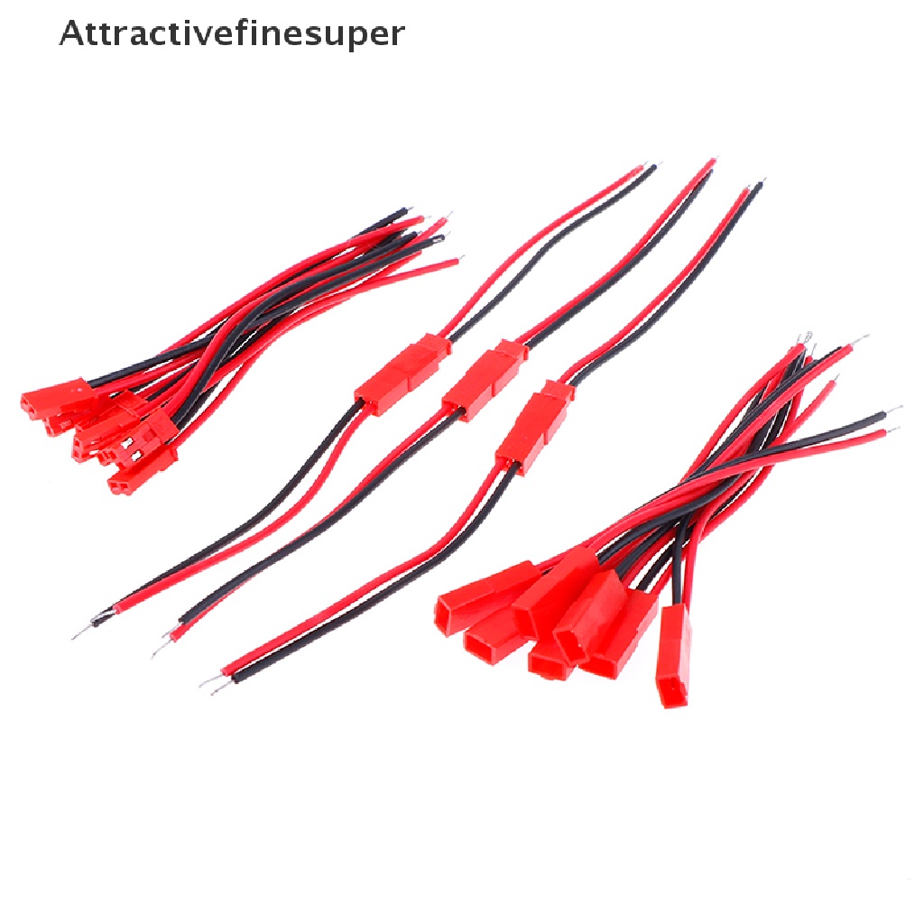 20pcs 2 Pin connector male female jst plug cable 22 awg wire for rc ...