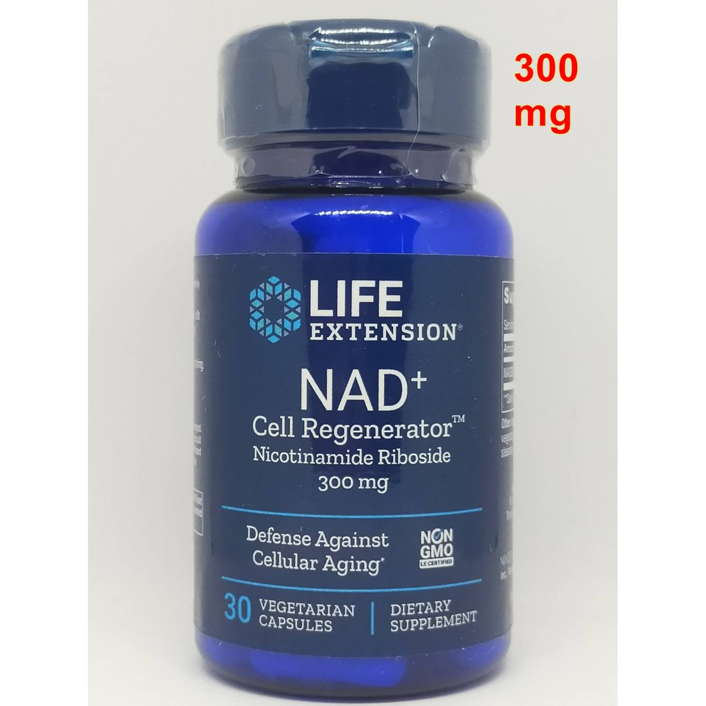 Life Extension NAD + Cell Regenerator™ Nicotinamide Riboside 300 mg, 30 ...