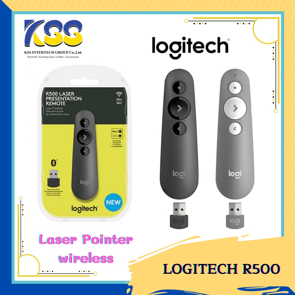 Logitech R500 Laser Presentation Remote รีโมทพรีเซนต์ไร้สายแบบ ...