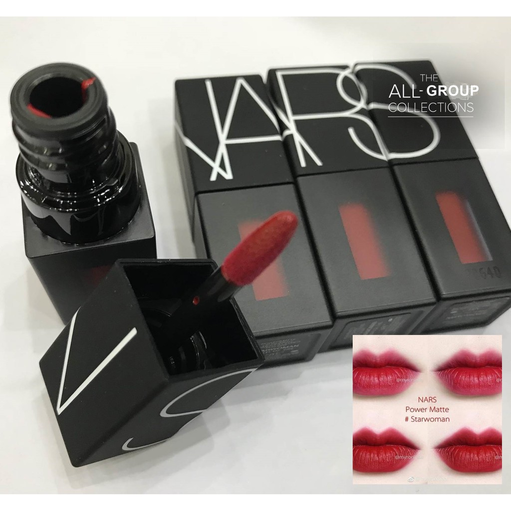 NARS Powermatte Lip Pigment #Starwoman สีแดงกุหลาบ 2ml (ขนาดทดลอง | Shopee Thailand