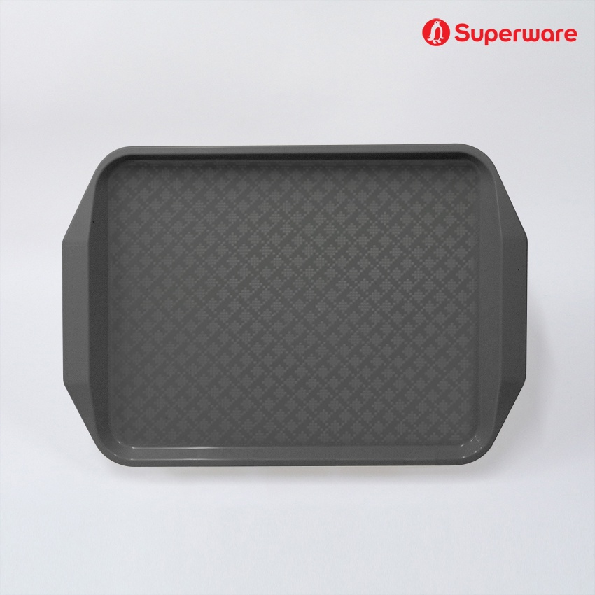 Srithai Superware ถาดเสริฟพลาสติกมีที่จับ ถาดยกอาหาร แบบสี่เหลี่ยม Plastic Serving Trays TR-03 ...