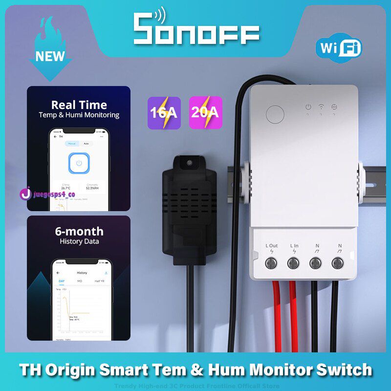 Sonoff TH Origin 16 20A Wifi สวิตช์อัจฉริยะ ฉากบ้าน รีโมตคอนโทรล ...
