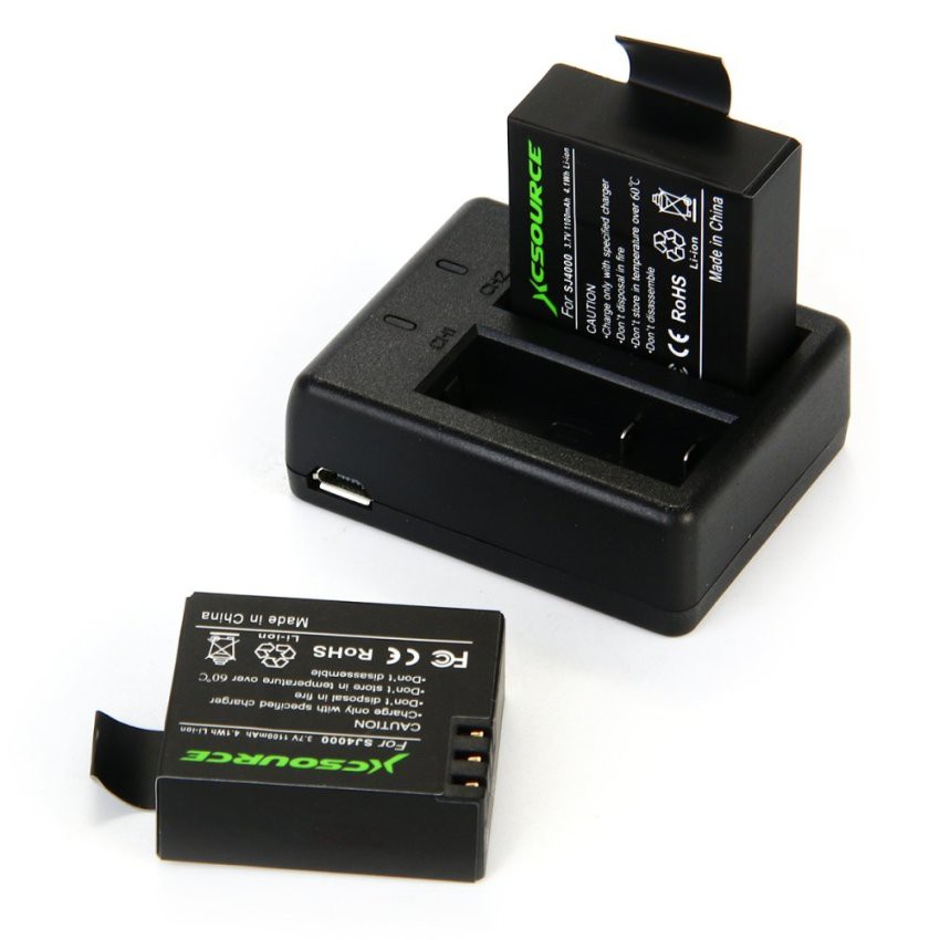 XCSource 3 x Li-ion แบตเตอรี่ 1100 mAh + Micro USB Charger สำหรับ ...