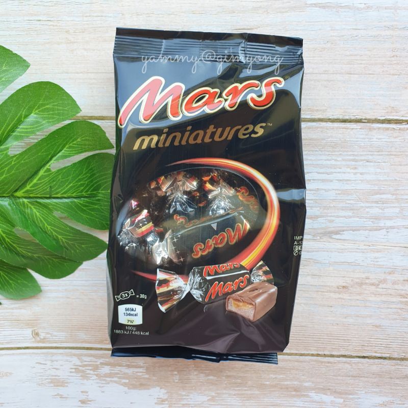 Mars Miniatures Chocolate Mini Bars Pouch 150 gr มาร์ ช็อคโกแลตสอดไส้คา ...