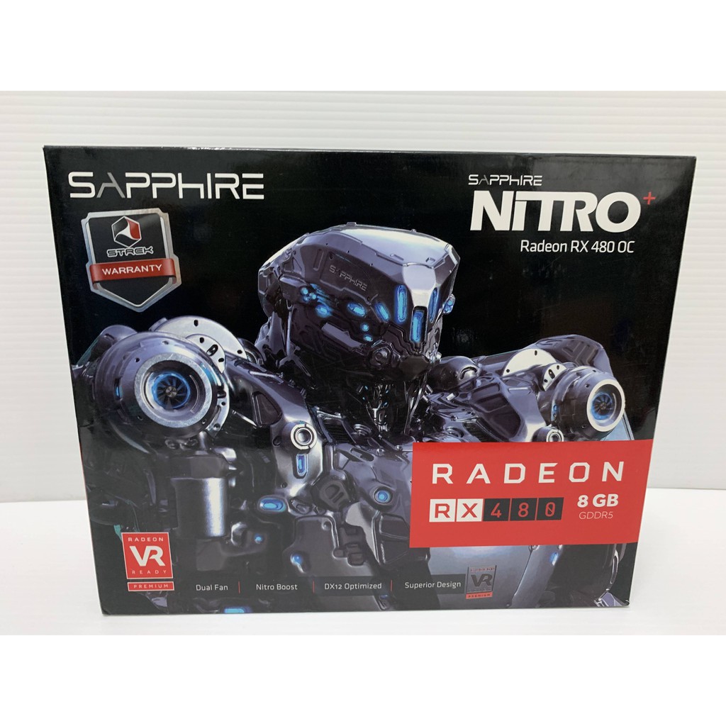 SAPPHIRE RX 480 OC NITRO 8GB มือ 2 มีประกัน | Shopee Thailand