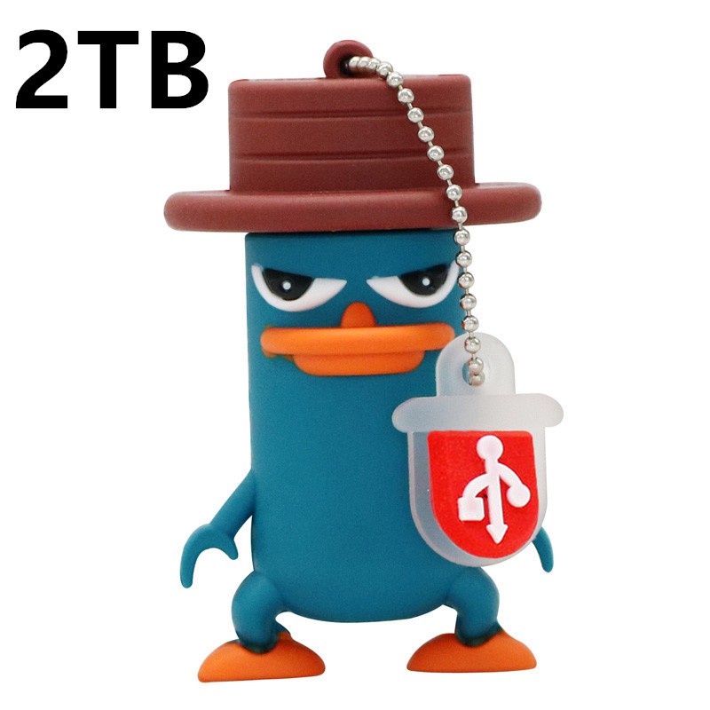 Blue duck 2TB USB flash drive smartphone computer memory stick finger ...