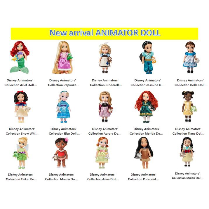 พร้อมส่ง Disney Animators' Collection 16'' รุ่นใหม่ล่าสุดนำเข้าจากUSA ...
