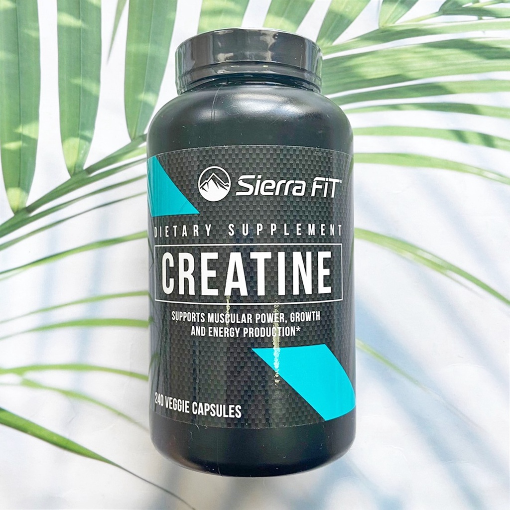 (Sierra Fit®) Creatine 750 mg 240 Veggie Capsules ครีเอทีน เพิ่มพลังการ ...