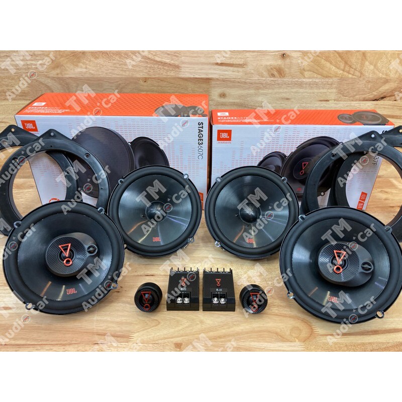 ฐานรองลำโพงตรงรุ่น TOYOTA + ลำโพง 6.5” แยกชิ้น JBL STAGE3 607C + แกนร่วม JBL STAGE3 637F จำนวน 2 ...