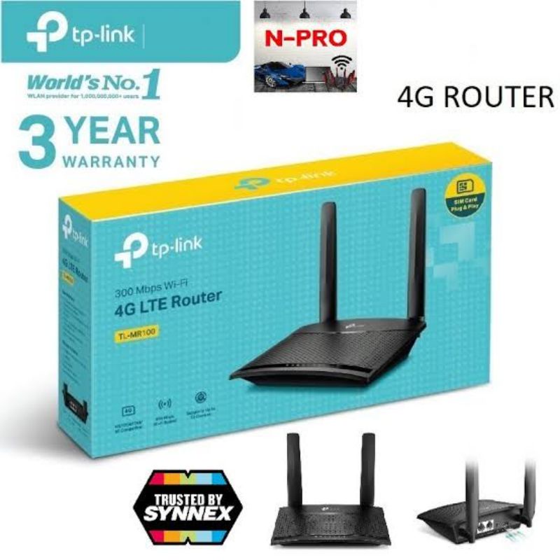 Router ใส่ซิม แชร์ WI-FI ยี่ห้อ TP-Link รุ่น TL-mr100 | Shopee Thailand