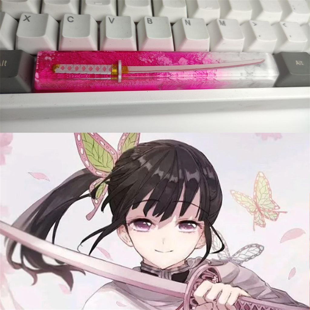 Japan Anime Demon Slayer Artisan Resin Keycaps 6.25u Spacebar Custom Mx ...