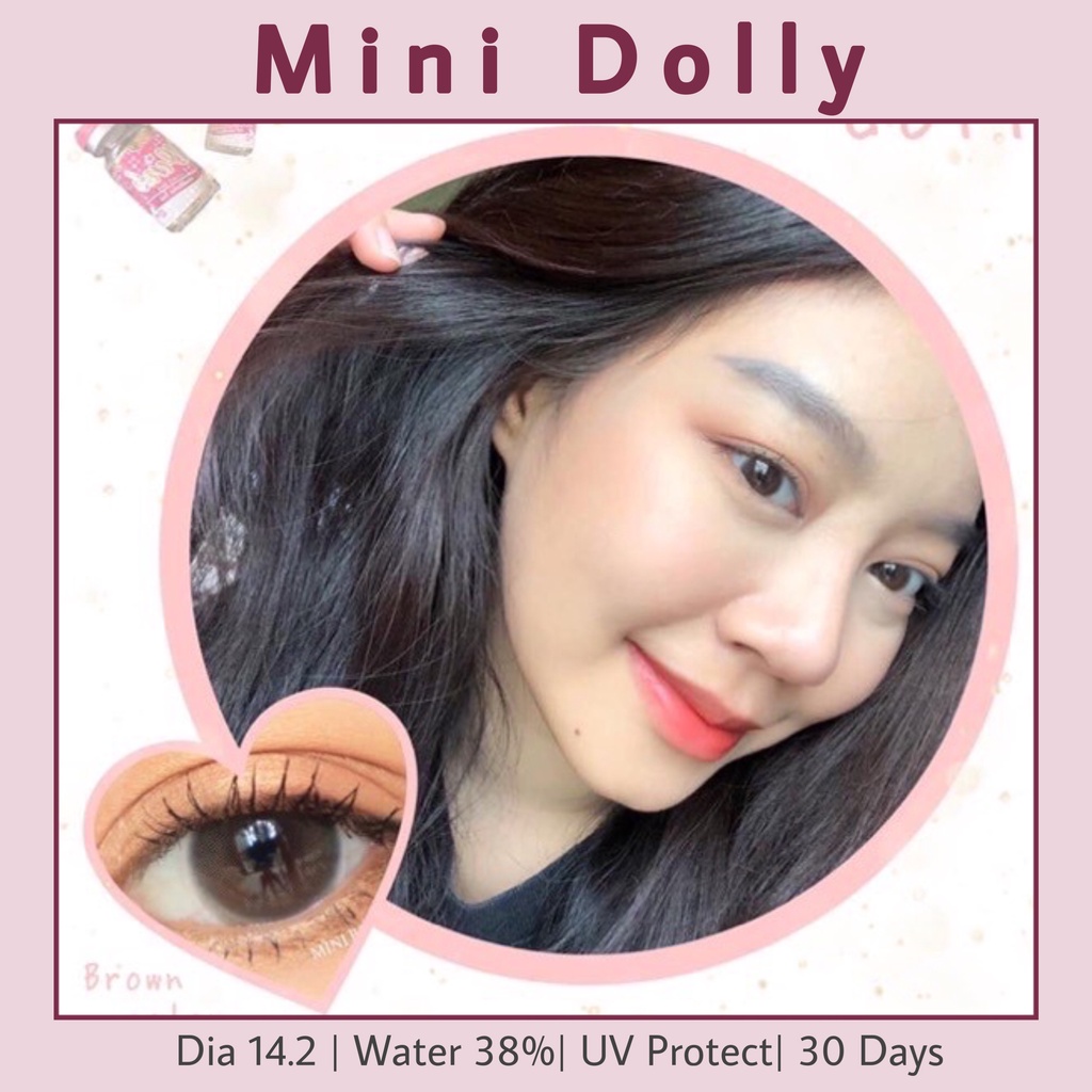 🇰🇷 Wink : Mini dolly Brown สายตาปกติ - 10.00 | Shopee Thailand