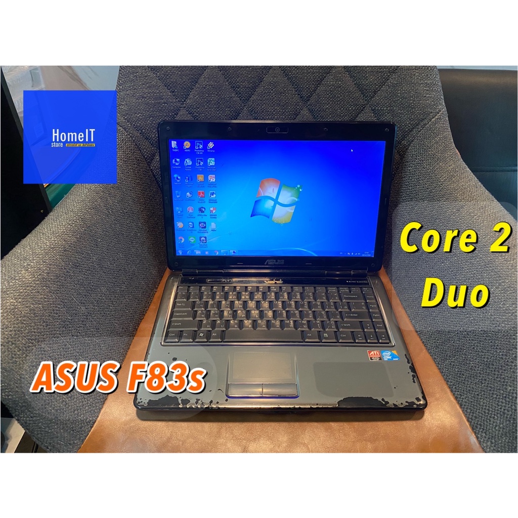 โน้ตบุ๊คมือสอง ASUS F83s ใช้พิมพ์งาน ต่อไวไฟเล่นอินเตอร์เน็ต มีการ์ดจอ ...