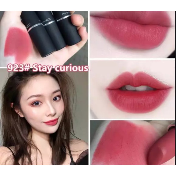 ส่งต่อ ลิป MAC POWDER KISS LIPSTICK - 923 STAY CURIOUS แท้ 100% ! | Shopee Thailand