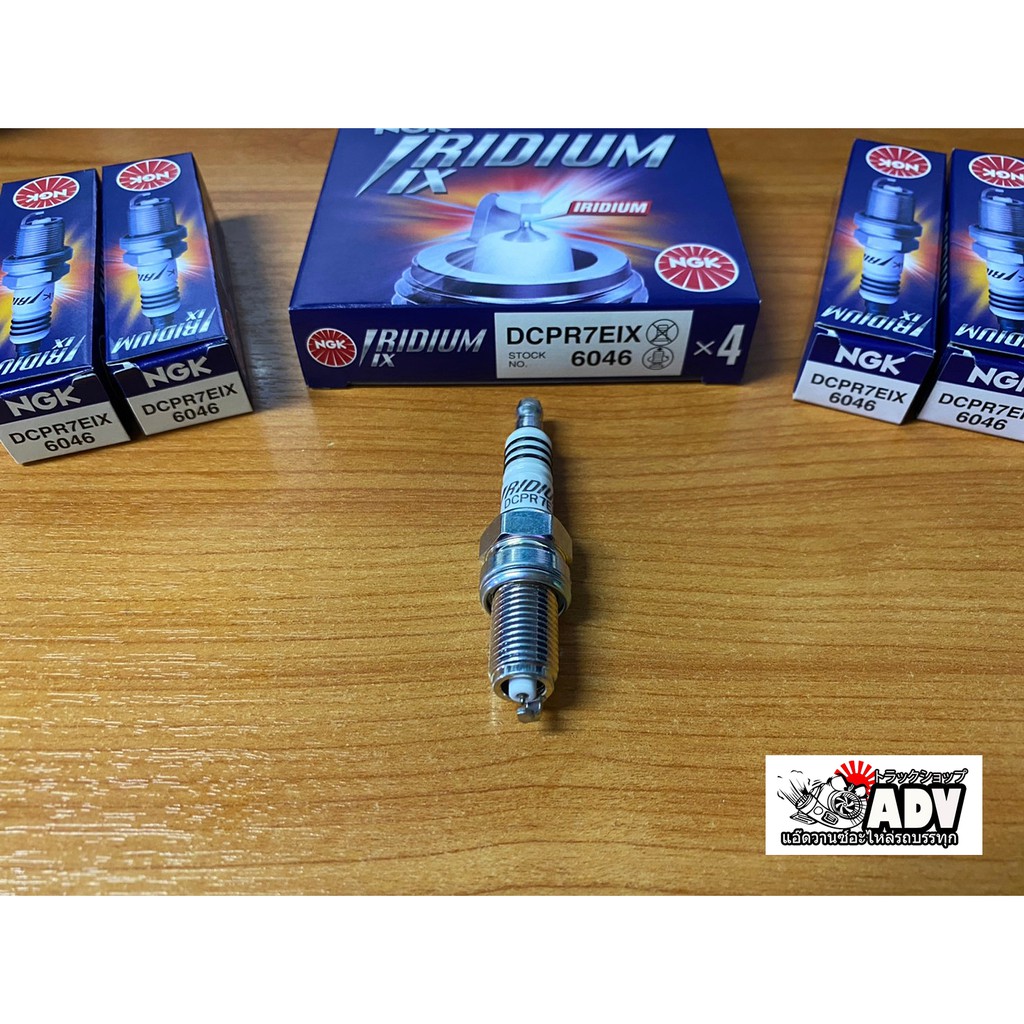 หัวเทียน NGK DCPR7EIX 6046 แท้ญี่ปุ่น เกลียว 12 มิล เกลียวสั้น ปลายเข็ม ...