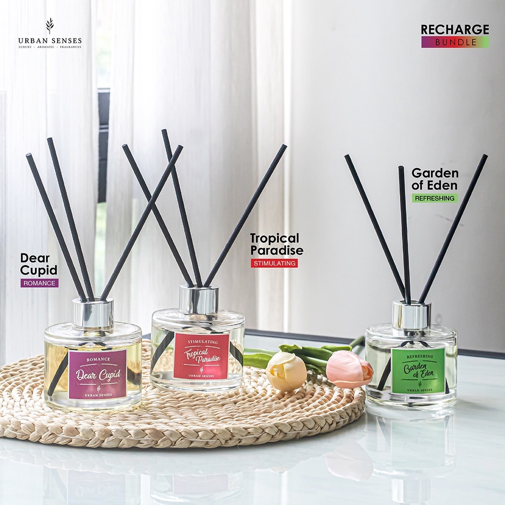 Urban Senses Aromatic Reed Diffuser RECHARGE bundle ก้านไม้หอม ไม้กระจายความหอม ไม้กระจายกลิ่น ...