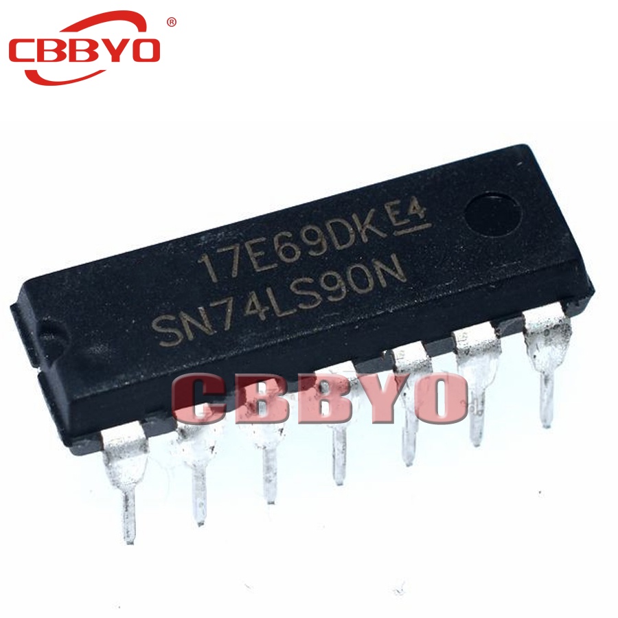 10pcs SN74LS90N DIP14 SN74LS90 74LS90N 74LS90 DIP แบบบูรณาการ IC ยี่ห้อ ...