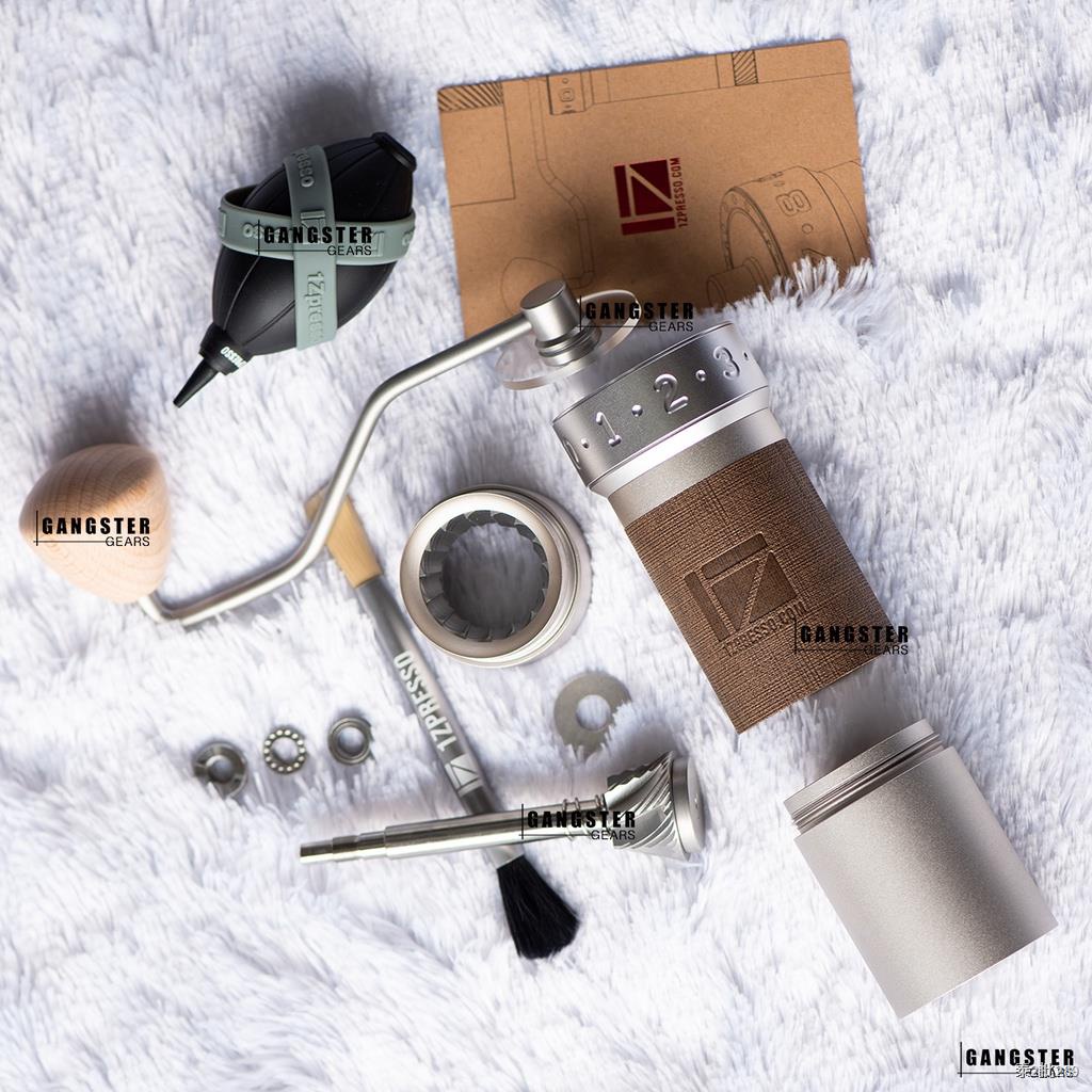 1Zpresso K-Pro Dark, Brown, Grey Version+Case เครื่องบดกาแฟมือหมุน ฟันบด 48mm kpro Coffee ...