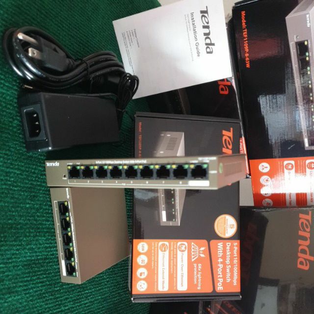 Switch Hub POE 8 port +1port uplink ใช้สำหรับเชื่อมต่อระบบโครงข่าย ...