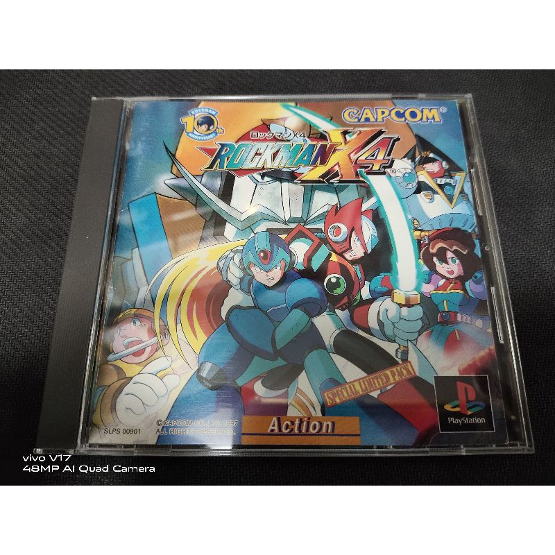 Sony Playstation 1 PS1 แผ่นเกมส์ ROCKMAN X4 แผ่นโซนญี่ปุ่น NTSC J ...