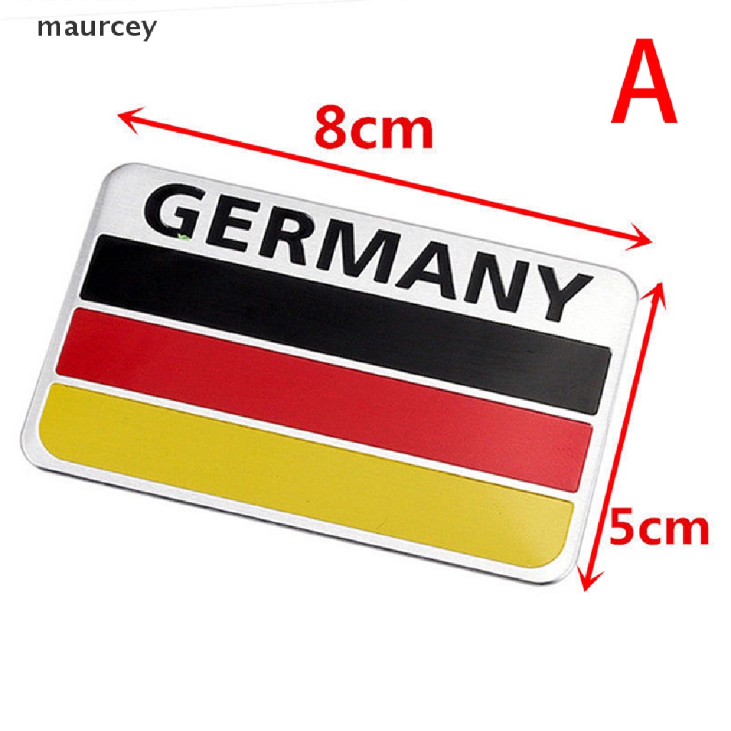 maurcey 3D Aluminium Auto Car Emblem Germany German Flag Logo Grille ...