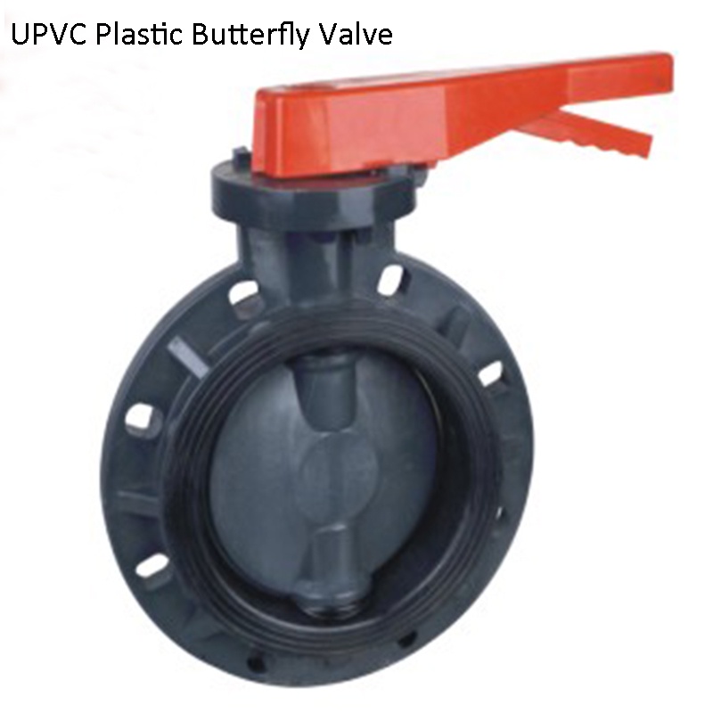 DN32 CPVC Plastic Butterfly Valve, Wafer type PVDF Butterfly Valve, UPVC Wafer Type Butterfly ...