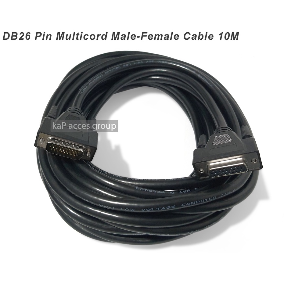 DB26 D-SUB 26 Pin Female to Male (F/M) Extension Cable 26พิน 10เมตร ...