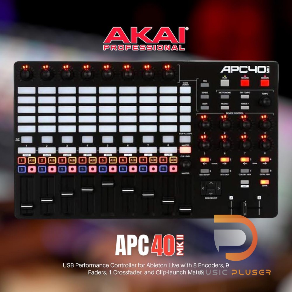 AKAI APC40 MKII อุปกรณ์ควบคุม DAW Control Surface รองรับโปรแกรมต่างๆ รวมถึง Ableton LiveLite ...