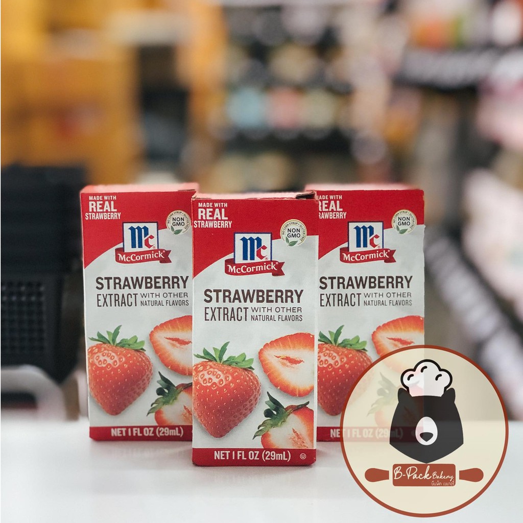 (29ml) กลิ่นสตรอเบอรี่ อิมมิเทชั่น / McCORMICK IMITATION STRAWBERRY ...