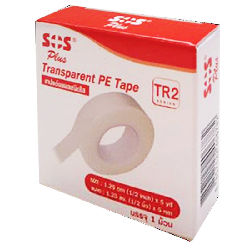 SOS Plus เทปแต่งแผลชนิดใส รุ่นTR2 1 ม้วน Transparent PE tape | Shopee ...