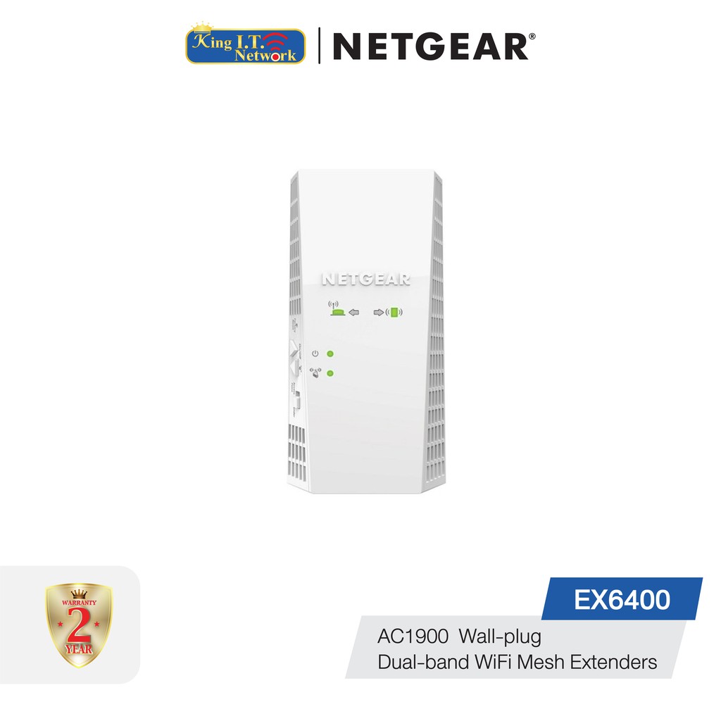 NETGEAR (EX6400) AC1900 WiFi Range Extender, Wall-plug | Shopee Thailand