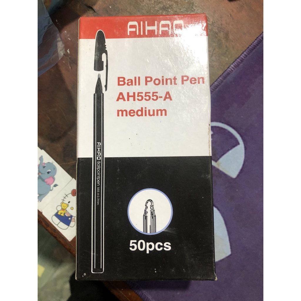 Aihao-555 ปากกาลูกลื ่ นพรีเมี ่ ยม ( 50 ชิ ้ น / 1 กล ่ อง | Shopee ...
