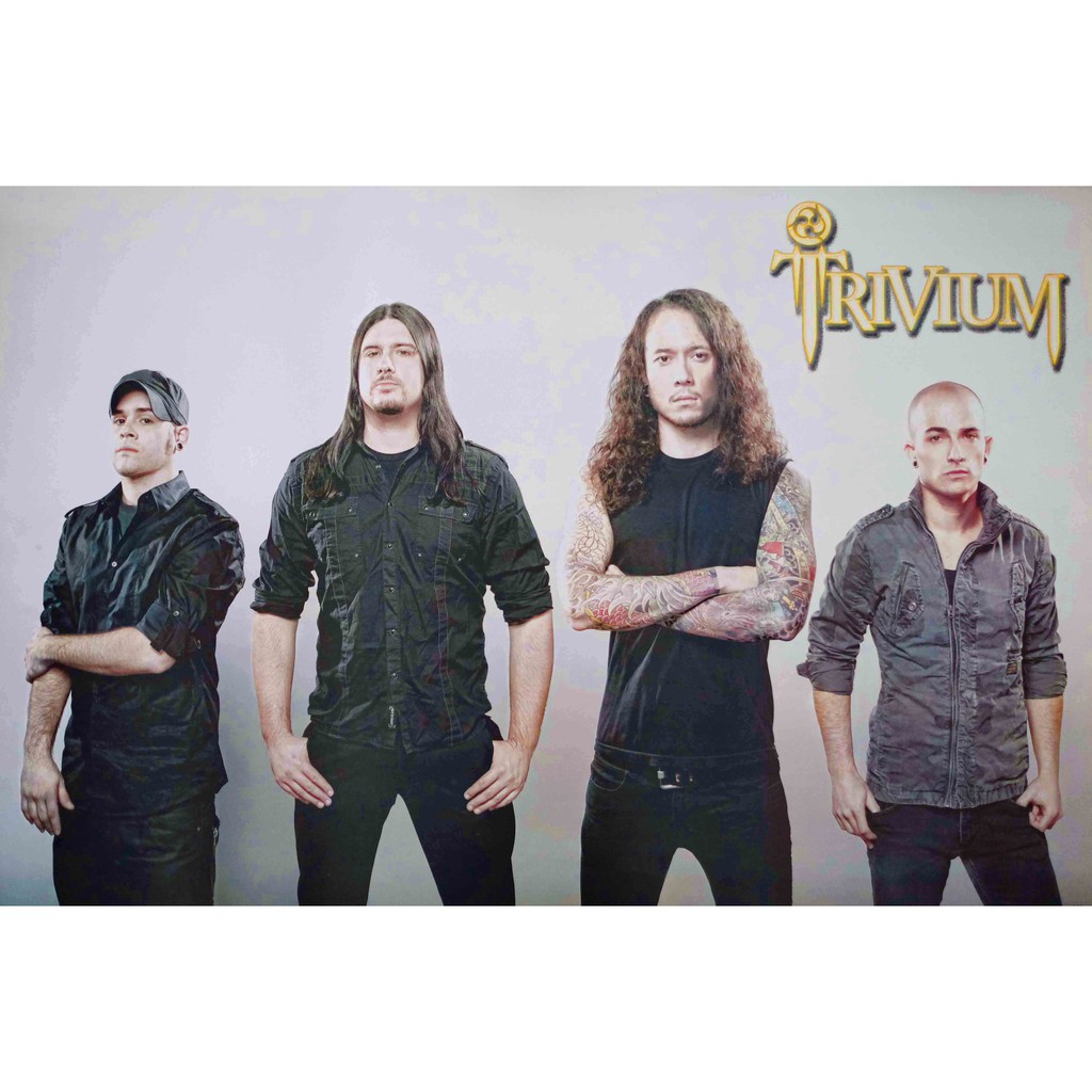 โปสเตอร์ รูปถ่าย วง ทริเวียม Trivium (1999-Now) POSTER 24”X35” Inch ...