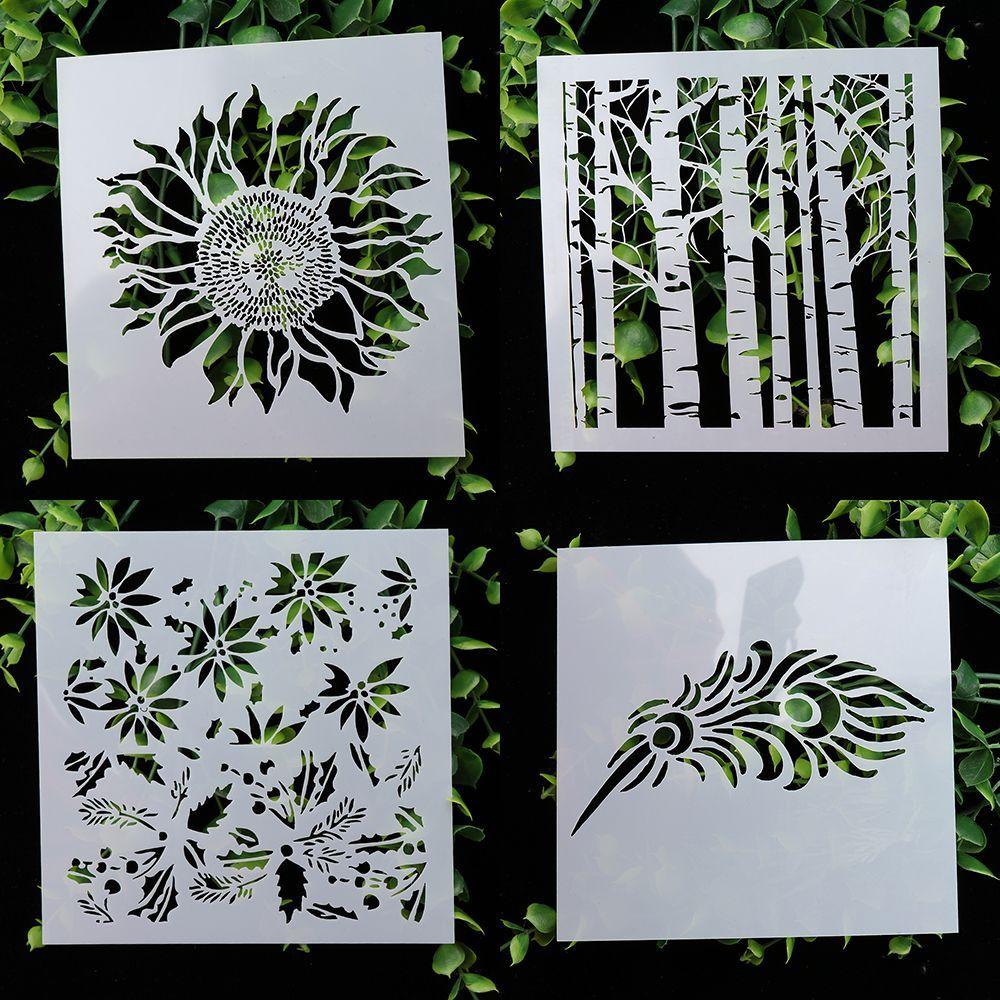 Winte 12 ชิ ้ น/set Layering Stencils Hot Stamp DIY งานฝีมือลายนูนแม ่ ...