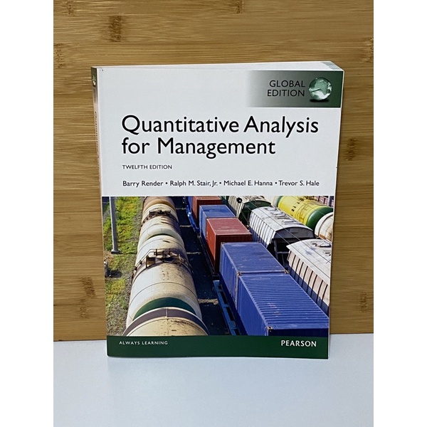 [ส่งฟรี] Quantitative Analysis for Management Textbook / Barry Render ...