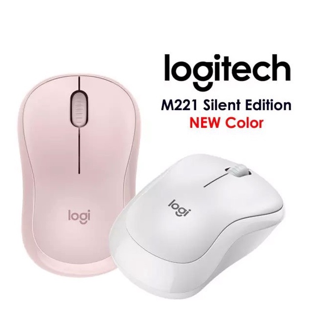 Logitech M221 Silent Wireless Mouse (Rose) เม้าส์เสียงคลิกเบา ของแท้ ...