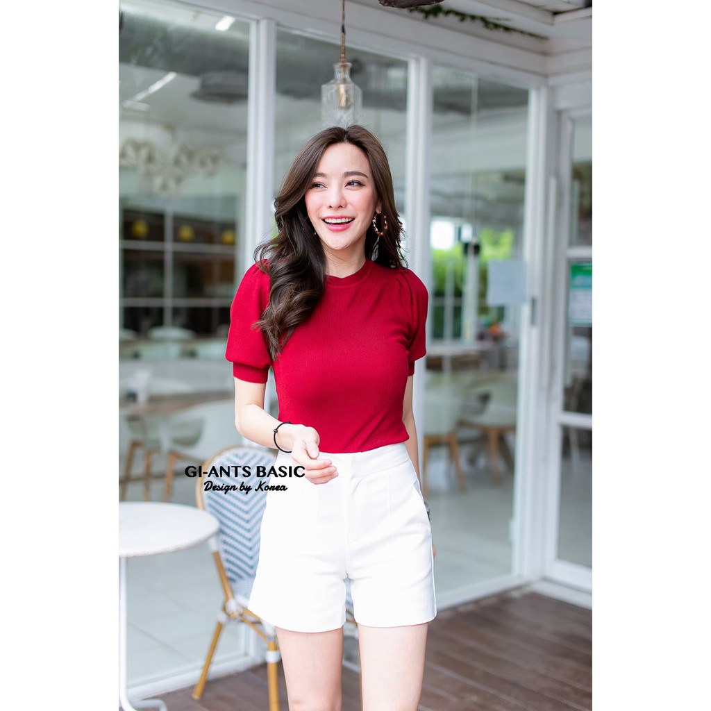 GC-146 งานคอกลมแขนตุ๊กตาไหมพรม | Shopee Thailand