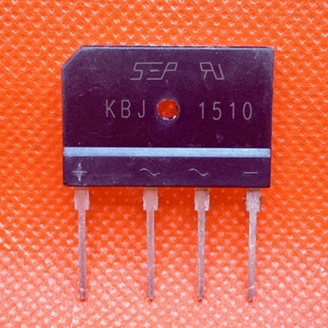 [จำนวน 4 ตัว ]Diode KBJ1510 ไดโอด 15A ตัวแบน 4 ขาเรียง | Shopee Thailand