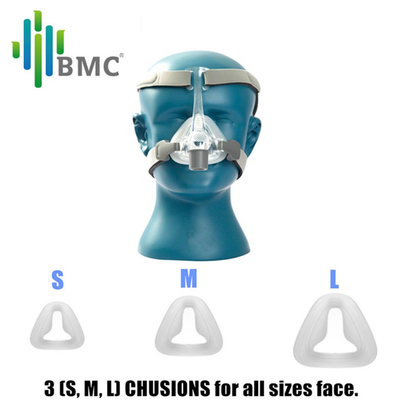 BMC NM4 Nasal Mask For All Sizes Face With Headgear and SML 3 Size ...
