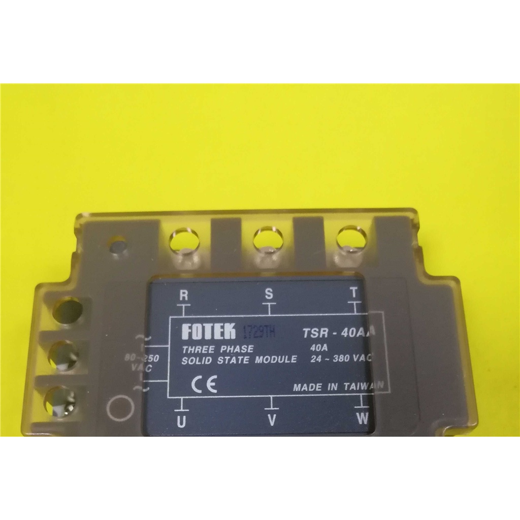 รีเลย์โซลิดสเตตสามเฟส FOTEK ของไต้หวัน TSR-40AA ดั้งเดิม | Shopee Thailand
