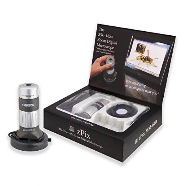 Carson กล้องจุลทรรศน์ดิจิตอล รุ่น MM-640 zPix อัตราขยาย 35 เท่า -165 ...