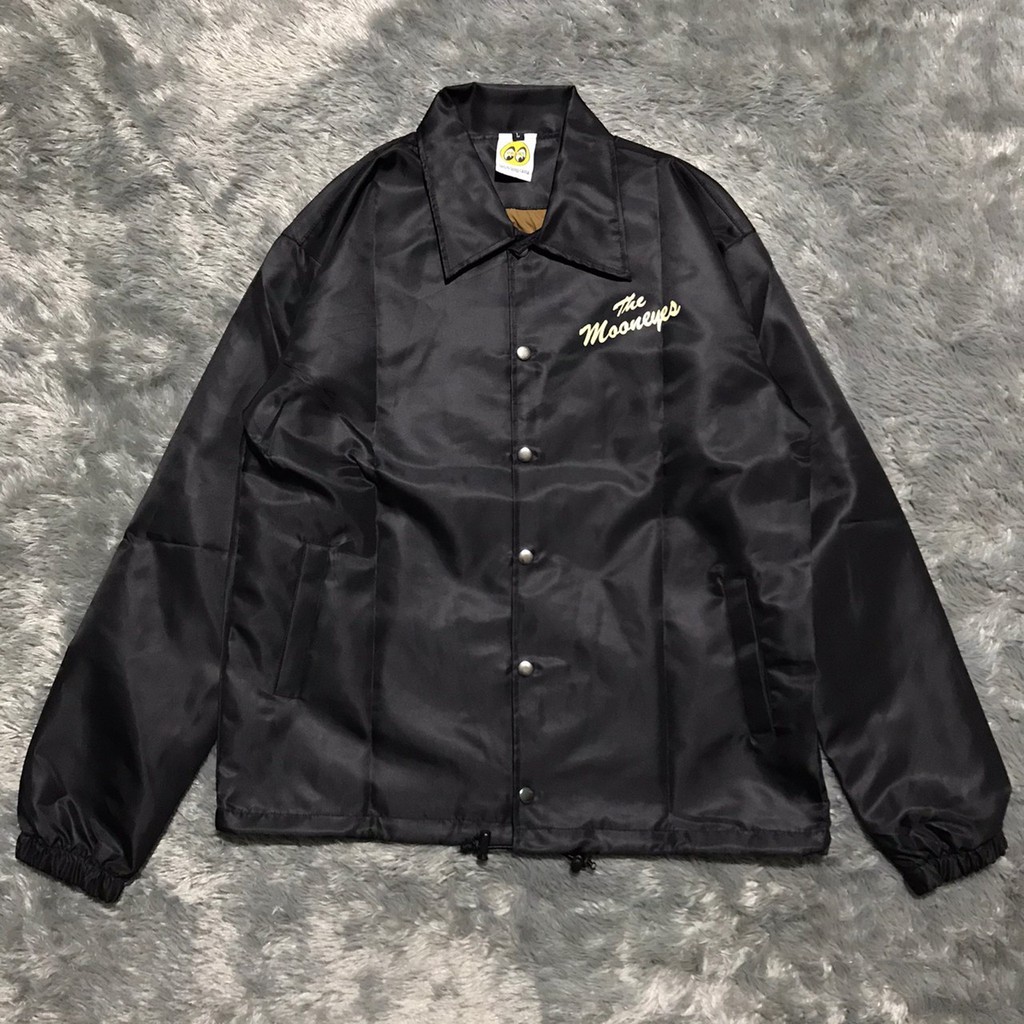 เสื้อแจ็กเก็ตกันลม MOONEYES HOUSE Off BLACK & YELLOW ของแท้ | Shopee ...