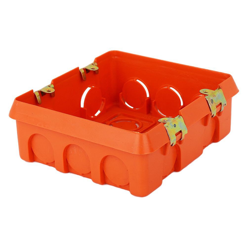 Junction box BOXES PLASTIC TZ 4"x4" ORANGE Conduit, accessories ...