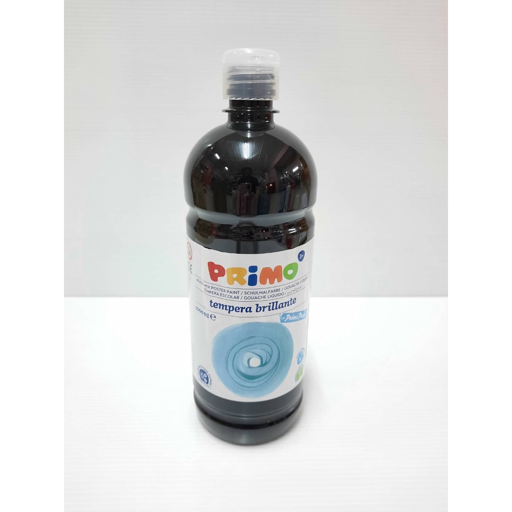 (KTS)สีโปสเตอร์ PRIMO Ready-mix Beginner"s P/M 1000ml. 800 Black สีดำ ...