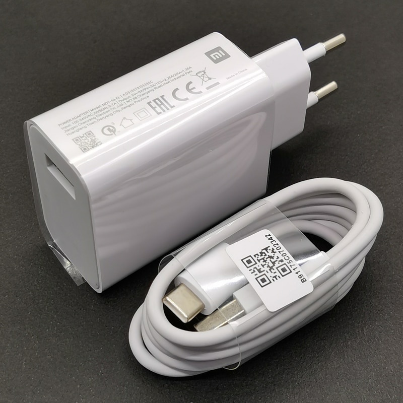 ของแท้ Xiaomi อะแดปเตอร์สายชาร์จเร็ว 27W QC4.0 type c สําหรับ Mi 11 10 9 Note10 Poco F2 X3 Redmi ...