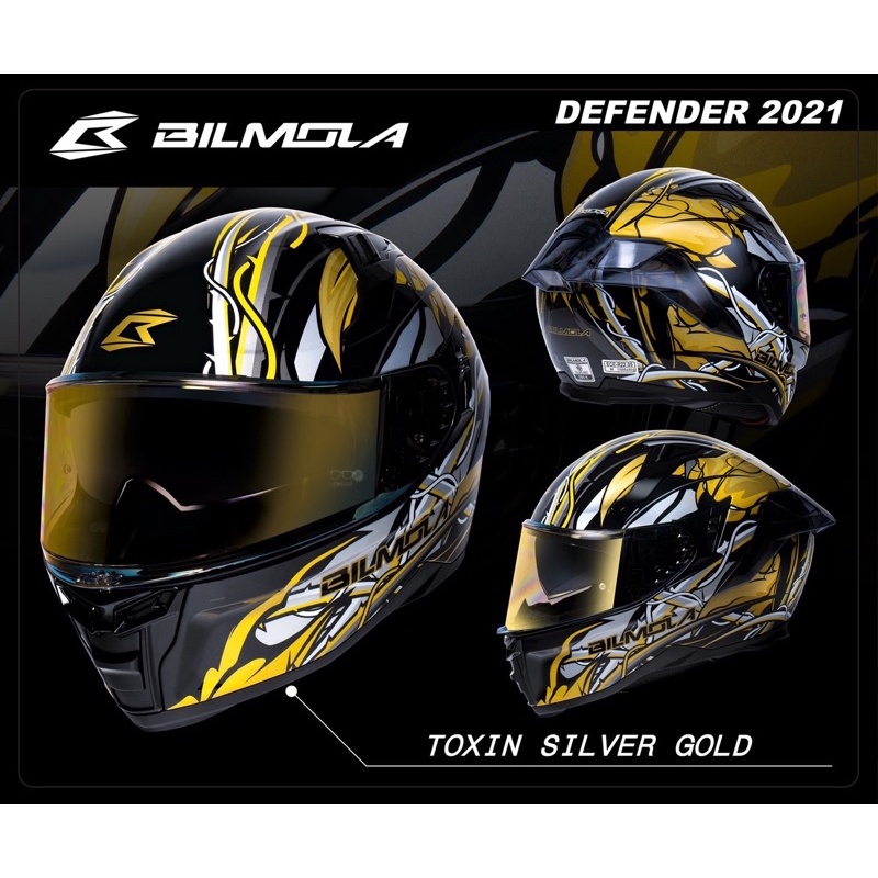 หมวกกันน็อค bilmola รุ่น Defender 2021 ใหม่ล่าสุด (แถม !!! ถุงมือ+ไอ้ ...